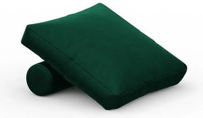 Zelený sametový polštář k modulární pohovce Rome Velvet - Cosmopolitan Design