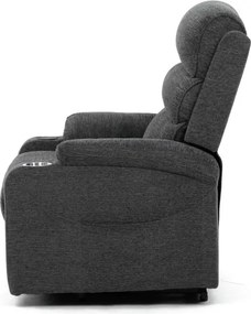 Polohovací křeslo šedé, elektrické TV-S8348 GREY2