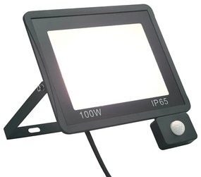 LED reflektor se senzorem 100 W studené bílé světlo 149632