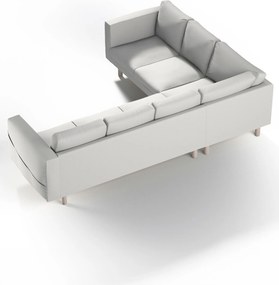 Potah na pohovku IKEA Norsborg rohová 5-místná barva šedá látka pletený vzor