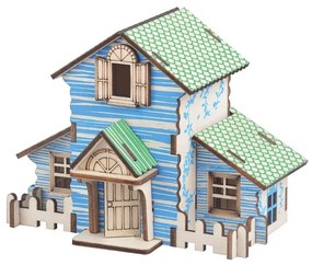 Woodcraft construction kit Woodcraft Dřevěné 3D puzzle Lesní chata