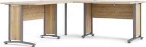 FALCO Rohový psací stůl Office 80400/303 dub sonoma/silver grey