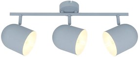 Šedé stropní svítidlo Azuro pro žárovku 3x E27 - Candellux