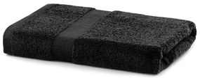 Černý ručník DecoKing Marina, 70 x 140 cm