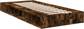 Rám postele kouřový dub 75 x 190 cm kompozitní dřevo 3280535