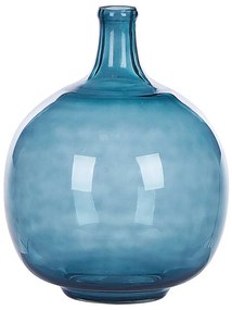 Skleněná váza na květiny 31 cm modrá CHAPPATHI Beliani