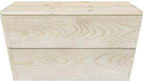 Zahradní stoly 2 ks 60 x 60 x 30 cm impregnované smrkové dřevo 315635