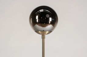 Stojací lampa Barry Black and Gold