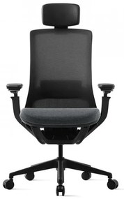 Kancelářská ergonomická židle ROLY BLACK - síťovina Office Pro Černá
