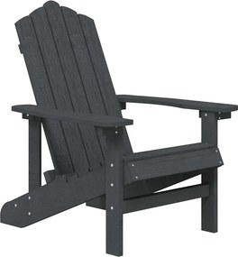 Zahradní křesla Adirondack 2 ks HDPE antracitová 3095693
