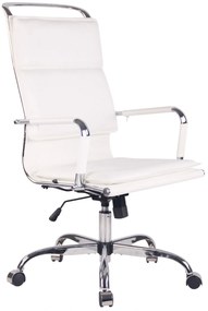 Kancelářská židle Bedford ~ koženka - Bílá