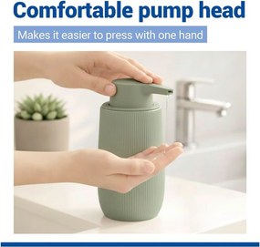 Zelený plastový dávkovač mýdla 400 ml Fablo – Wenko