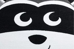 Dywany Łuszczów, Dětský kusový koberec Petit Raccoon mukki grey, 160x220, šedá, dětský pokoj