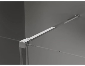 Mexen Velar, sprchový kout s posuvnými dveřmi 130 x 70 cm, 8mm sklo námraza, chromová, 871-130-070-31-01