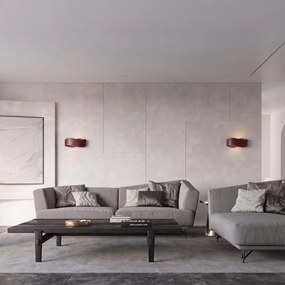 Sollux Lighting Nástěnné svítidlo TILA 30 bordó