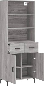 Skříň highboard šedá sonoma 69,5 x 34 x 180 cm kompozitní dřevo 3200519
