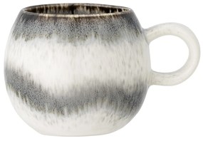 Bloomingville Kameninový hrnek Paula Grey 250 ml, šedá barva, keramika