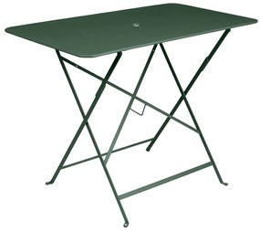OnaDnes -20% Tmavě zelený kovový skládací stůl Fermob Bistro 97 x 57 cm