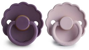 Frigg Dudlík Frigg Daisy 2-pack kaučuk vel.2 Violet Dream/Soft Lilac
