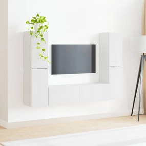 Sestava TV skříněk 6 ks Bílá Kompozitní dřevo 3409105