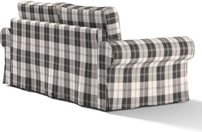 Potah na pohovku IKEA Backabro,  3-místná, rozkládací barva černá látka pletený vzor, vzorované