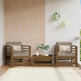 Zahradní židle 2 ks medově hnědé masivní borové dřevo - Default Title