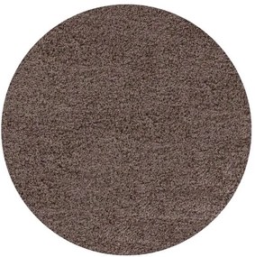 Ayyildiz koberce Kusový koberec Life Shaggy 1500 mocca kruh - 120x120 (průměr) kruh cm