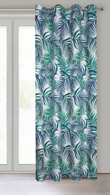 ZÁVĚS NA KROUŽCÍCH PALMS 02 140X250 CM VZOROVANÁ