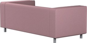 Potah na pohovku IKEA  Klippan 2-místná barva růžová látka pletený vzor