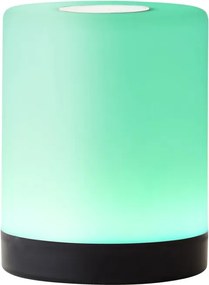 Brilliant G40955/06  AKU stolní lampa ARO RGB černý lem USB-A, IP44