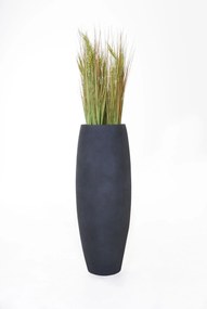 Květináč MAGNUM, sklolaminát, výška 100 cm, antracit