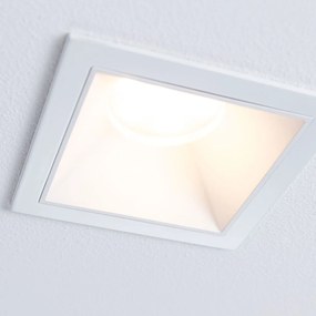 Paulmann 93126 Cole Coin, set bodovek v bílé úpravě, 3x6W LED 2700K tříkrokové stmívání, 8,8x8,8cm, IP44