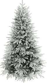 HOMCOM Vánoční stromek se sněhovou pokrývkou, 180 cm, 1920 špiček, skládací systém, umělý, plný