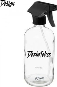5Five® Rozprašovač na vodu/čistící prostředky, DISTRI, 450ml - čiré sklo