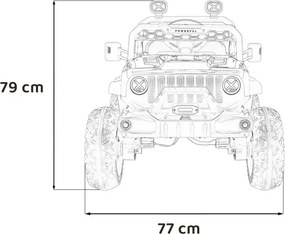 Elektrické autíčko OFF ROAD Speed ​​růžové