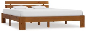 Rám postele medově hnědý masivní borovice 180 x 200 cm