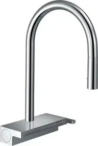 Hansgrohe - Dřezová baterie Aquno Select s výsuvnou sprškou a plochým