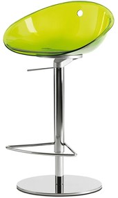 Sada 2 barových židlí Gliss 970 transparentní zelená, Pedrali - Gliss 970 - sada