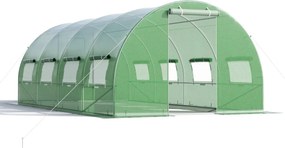 Costway Velký průchozí tunel Greenhouse – 600 × 300 × 200 cm, zelený