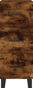 vidaXL Skříň highboard 34,5 x 34 x 180 cm kompozitní dřevo [3200222] Barva: hnědý dub