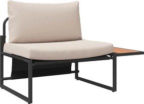 Zahradní jídelní souprava 3 ks Taupe Ocel 3335893