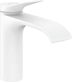 Hansgrohe Vivenis, umyvadlová baterie 110, s výpustí, EcoSmart, bílá matná, 75020700