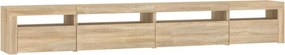 TV skříňka s LED osvětlením dub sonoma 270 x 35 x 40 cm 3152748