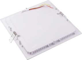 T-LED Bílý vestavný LED panel hranatý 174 x 174mm 12W 24V CCT 102205