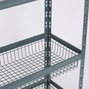 Drátěný koš pro regál, 886 x 386 x 120 mm