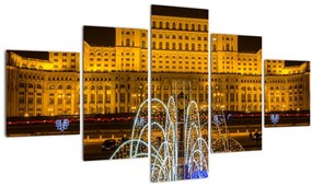 Obraz - Palác parlamentu, Bukurešť Rumunsko (125x70 cm)