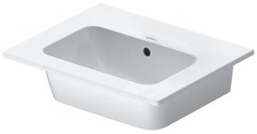 Duravit ME by Starck - Nábytkové umyvadlo 53x43 cm, s WonderGliss, matná bílá 23365332601