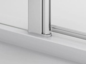 Sanswiss SOLINO SOLF13 skládací sprchové dveře 120 cm Šířka: 1200 mm, Profil: Aluchrom, Sklo: Hladké čiré