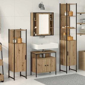 Sada koupelnového nábytku 4 ks Artisanový dub 3334430