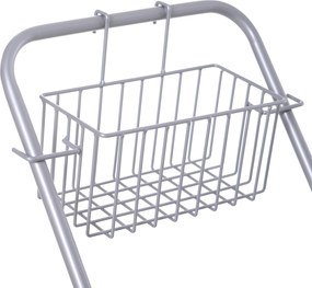 HOMCOM Úklidový vozík, vozík na mop, objem 25 l, 4 kolečka, plast, modrý